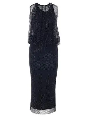 Sportmax SPORTMAX Pappa Jersey Fitted Dress With Crystals Black
