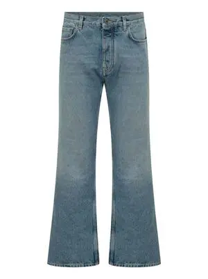Off-White Half Arrow Flared Jeans - Blue