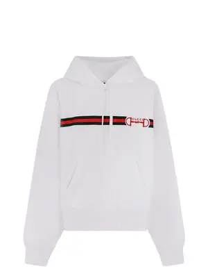 Gucci Cotton Sweatshirt With Embroidered Horsebit - Multicolor