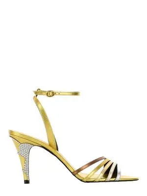 Valentino Garavani Leather Strappy Heeled Sandals - Multicolor