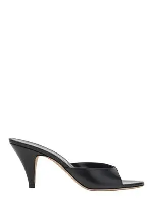 JUDE Haze Leather Mules - Black