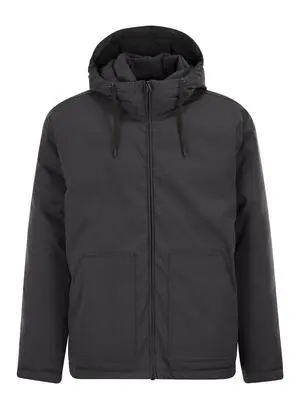 Herno Cotton Feel Jacket With Down Padding And Drawstring Hood - Multicolor