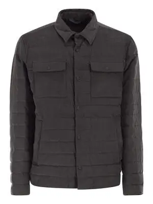 HERNO HERNO Quilted Cotton Velvet Shacket