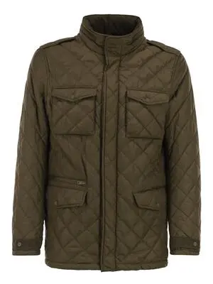 HERNO HERNO Diamond Quilted Field Jacket With Packable Hood