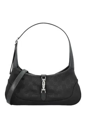 Gucci Gg Pattern Shoulder Bag - Black