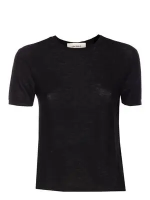 LISA YANG Cashmere T-shirt - Black