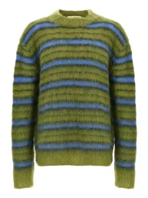 Marni MARNI Brushed Mohair Striped Sweater Multicolor
