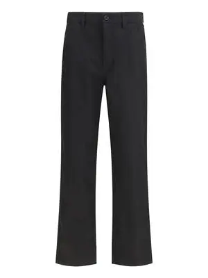 Burberry Cotton Twill Chino Pants - Black