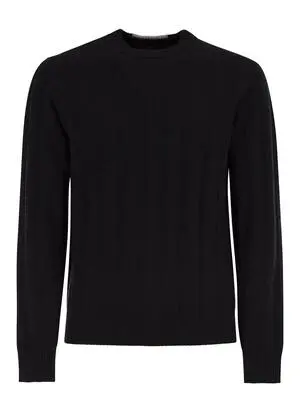 PESERICO Wool And Cashmere Ribbed Crew Neck Jumper