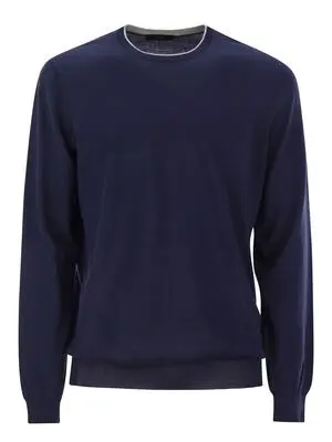 FAY Cotton Crew-neck Jumper - Multicolor