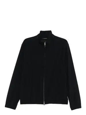 MONTECORE Zip-up Bomber Jacket With Stand Collar - Blue