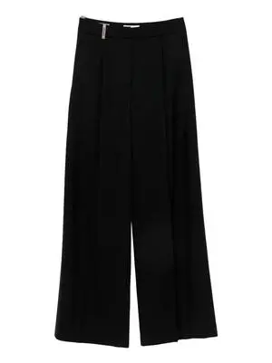 PESERICO PESERICO Linen Striped Wide-Leg Trousers