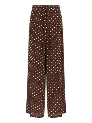 P.A.R.O.S.H P.A.R.O.S.H. Polka Dot Print Silk Trousers