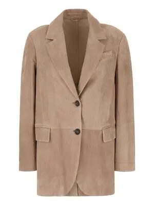 Brunello Cucinelli Suede Blazer - Multicolor