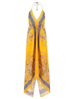 Etro Printed Halterneck Jumpsuit - Multicolor
