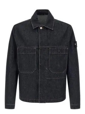 Stone Island Cotton Denim Jacket - Blue