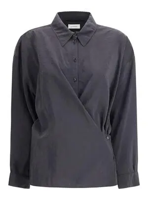 LEMAIRE Draped Shirt - Black