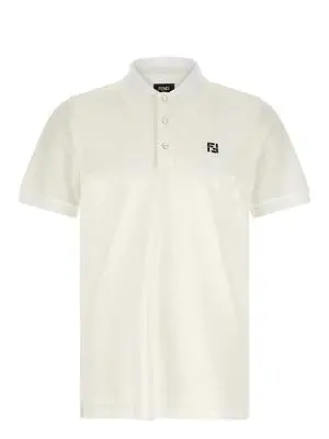 Fendi Ff Selleria' Polo Shirt - White
