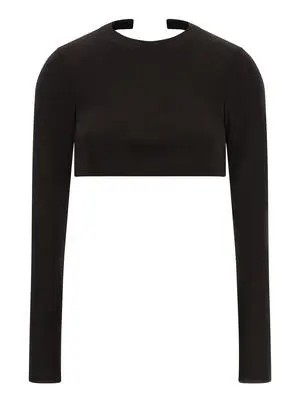 TOM FORD TOM FORD "Impossible" Long Sleeve Crop Top