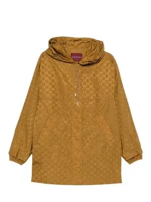 Gucci Monogram Hooded Jacket - Cream