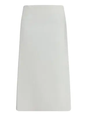 RIER Riker Bonded Cotton Wrap Skirt - White