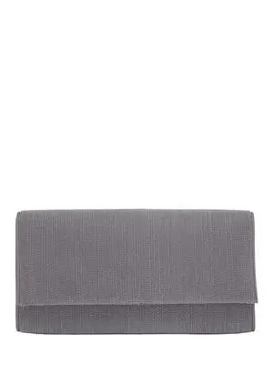Brunello Cucinelli Grey Leather Clutch Bag - Gray