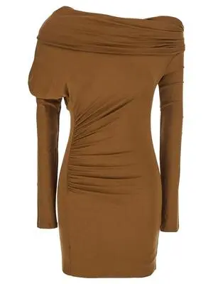 Andamane Zoe Asymmetrical Draped Dress - Multicolor