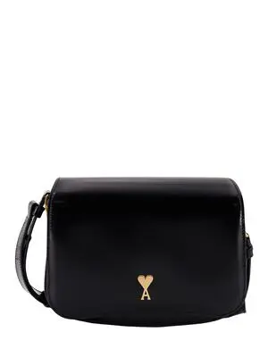 AMI Paris AMI PARIS Leather Shoulder Bag With Metal Logo Multicolor