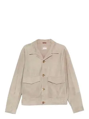 Brunello Cucinelli Leather Jacket - Multicolor