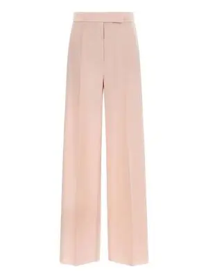 Max Mara Virgin Wool, Silk, And Mohair Wide Leg Trousers - Multicolor