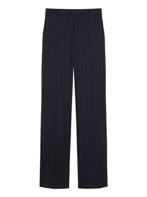 Max Mara MAX MARA STUDIO Striped Tailored Trousers Blue