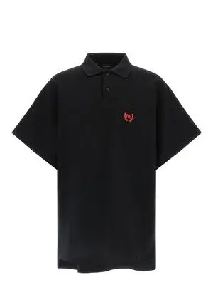 Balenciaga Laurel Classic' Polo Shirt - Black