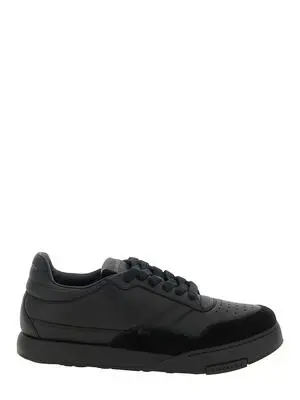 Givenchy Yard Sneakers In Smooth Calf Leather And Suede - Black