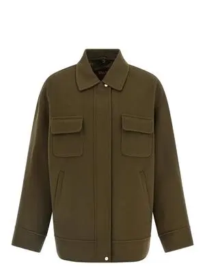 MAX MARA Max Mara Studio Wool Silk Padded Coat With Removable Vest
