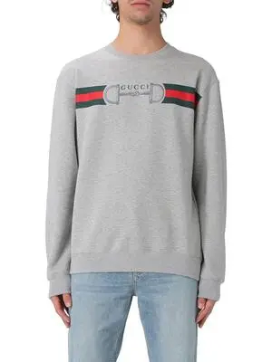 Gucci Sweatshirt With Embossed Logo - Gray
