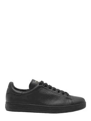 TOM FORD TOM FORD Low-Top Sneakers With Perforated Detailing Black