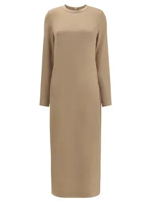 TOTEME Long Satin Dress - Brown