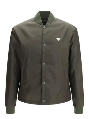 Prada Nylon Bomber Jacket - Green