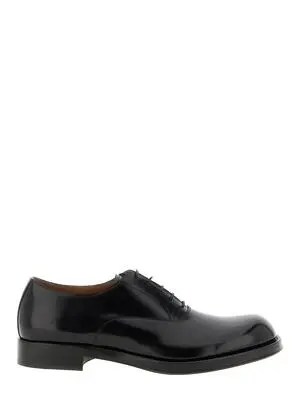Dries Van Noten Derby Lace-up Leather Shoes - Black