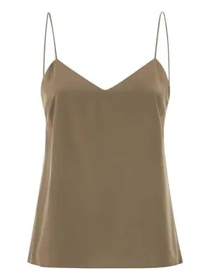 Max Mara Max Mara Sleeveless Silk Canvas Top Multicolor