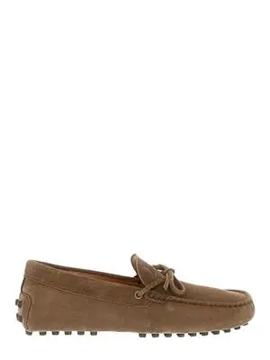TOD'S TOD'S Gommino Nubuck Loafers With Embossed Monogram Multicolor