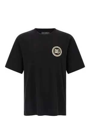 Dolce & Gabbana Dg' Patch T-shirt - Black