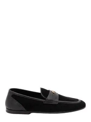 Dolce & Gabbana Suede Loafers With Horsebit Detail - Multicolor