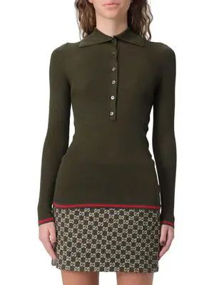Gucci Long-sleeve Polo Shirt - Multicolor