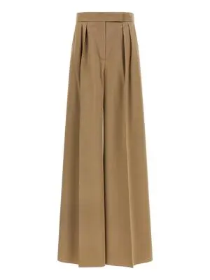 Max Mara Max Mara MxmQuorum Virgin Wool Trousers Brown