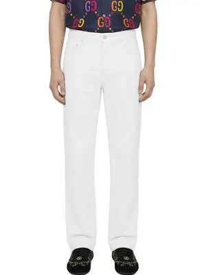 Gucci Cotton Jeans - White