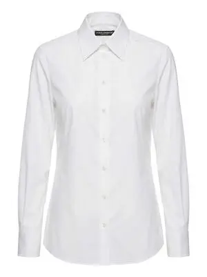 Dolce & Gabbana DOLCE & GABBANA Lace Embellished Cotton Shirt Multicolor