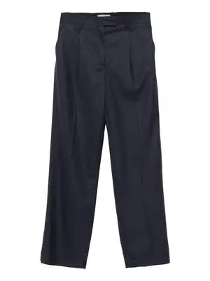 Prada Pinstriped Wool Pants - Multicolor