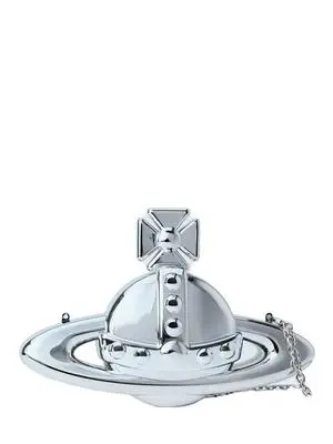 VIVIENNE WESTWOOD Oob Shape Clutch Bag - Silver