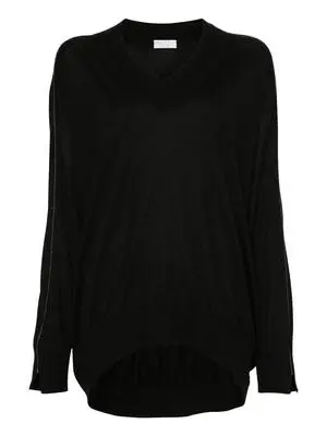 Brunello Cucinelli Long Sleeve V-neck Sweater - Multicolor